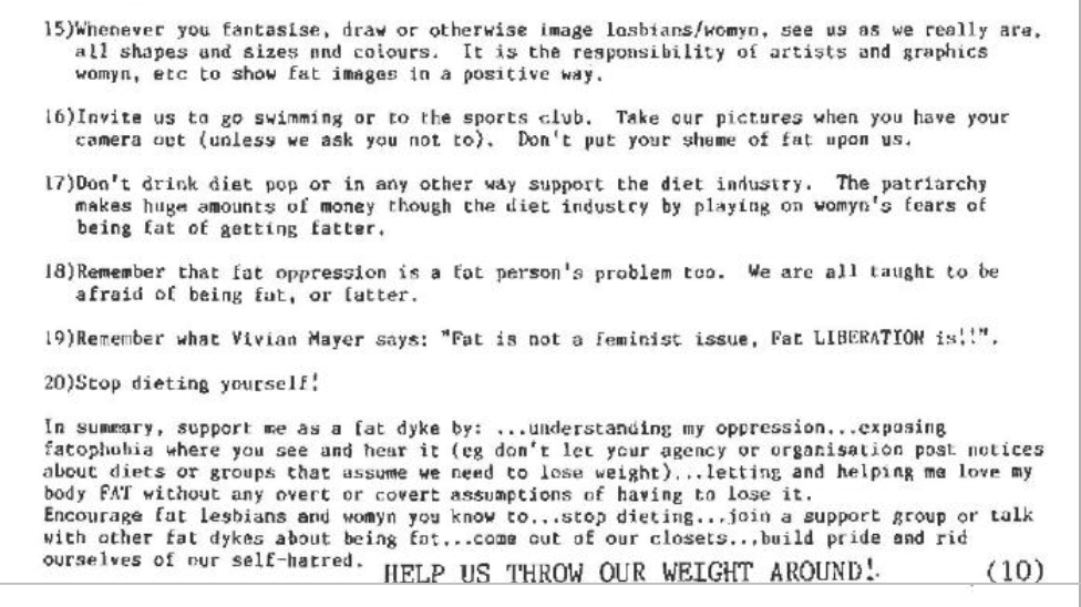 Where Are The Fat Queers? Past, Present and Future of Fat Queer ...