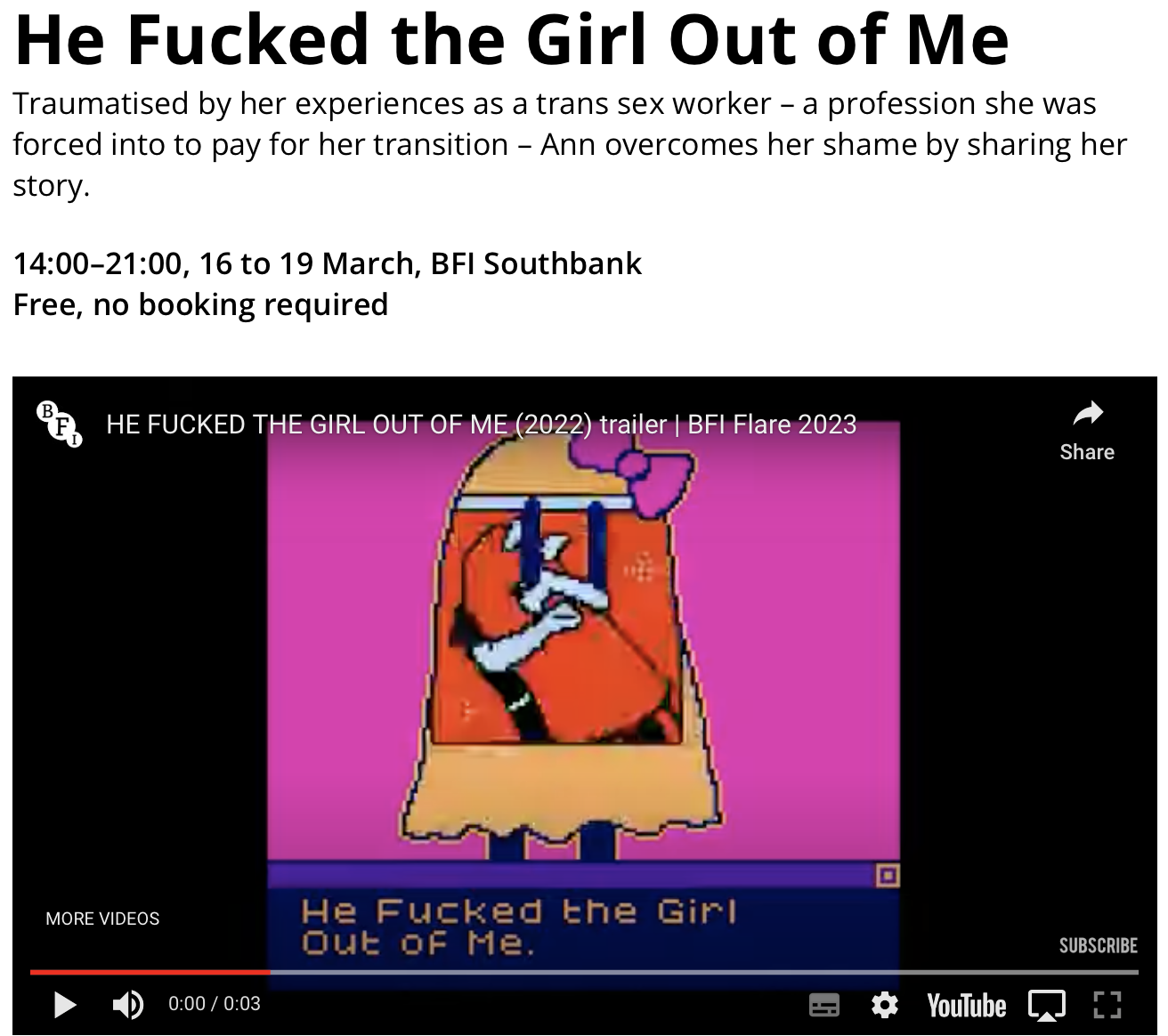 Review of documentary: The Stroll – The Lies They Tell